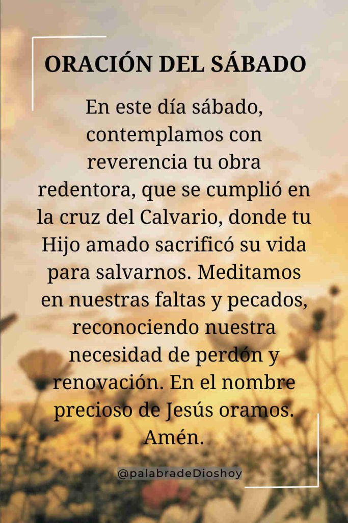Oración del día - Palabra de Dios para Hoy