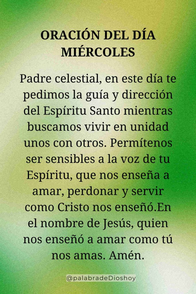 Miércoles - Palabra de Dios para Hoy
