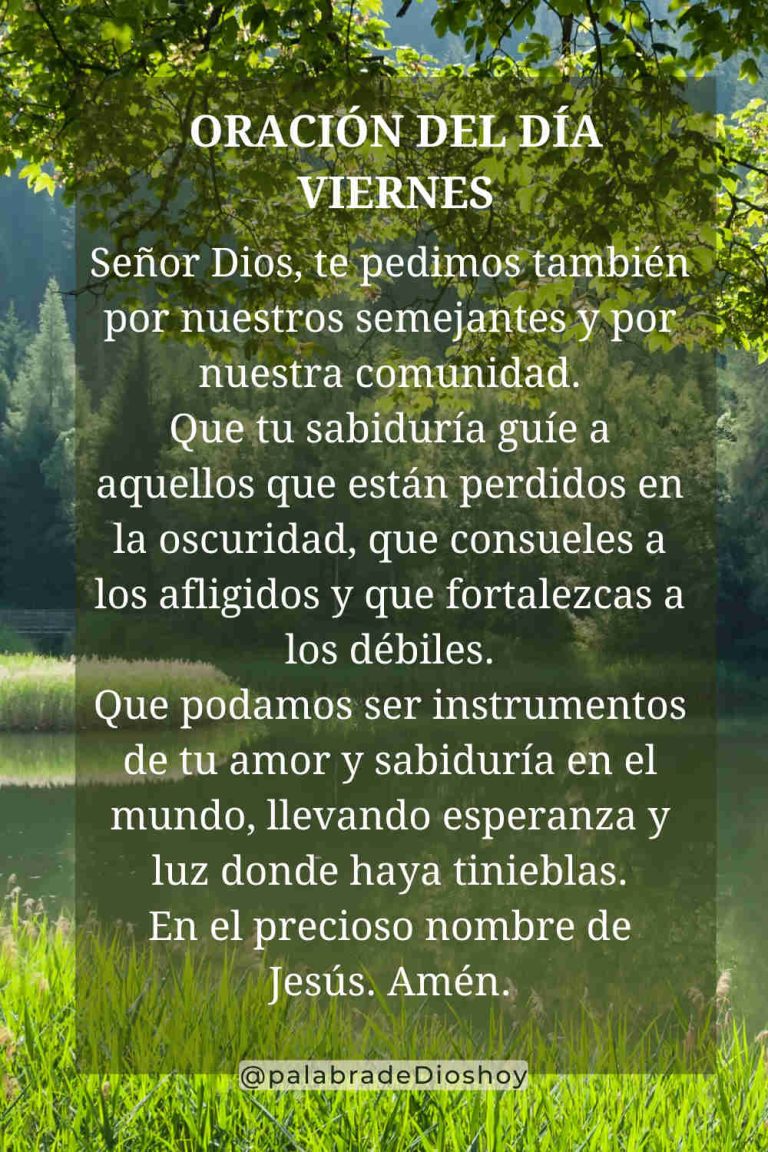 Oración diaria con versículo bíblico e imagen | oración del día (2024)