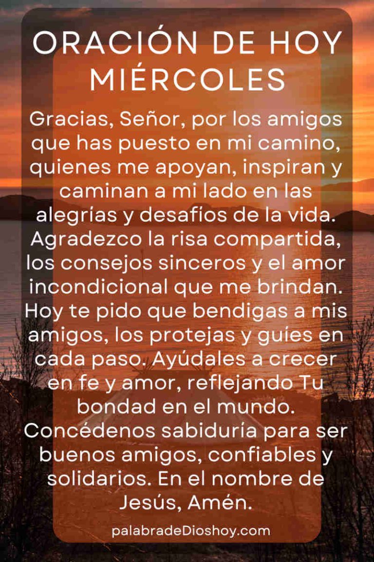 Oración diaria con versículo bíblico e imagen | oración del día (2024)