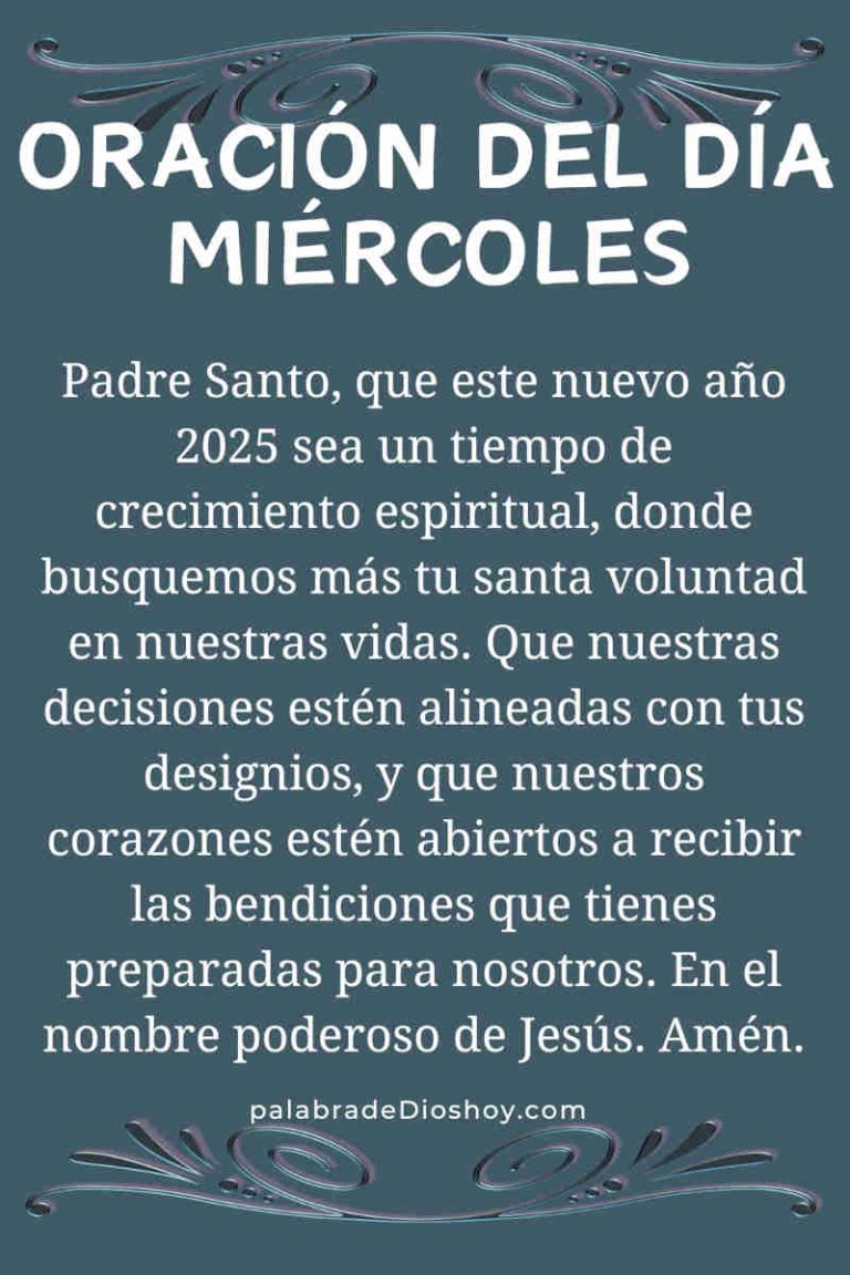 Oración diaria con versículo bíblico e imagen | oración del día (2025)